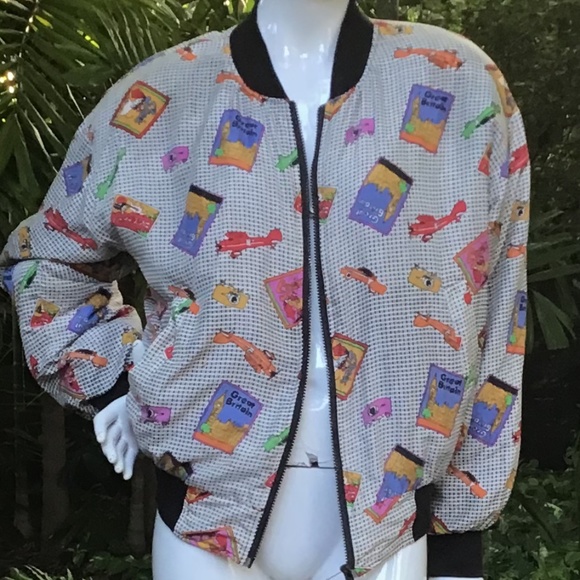 Jackets & Coats | Vintage Scarf Silk Bomber Jacket | Poshmark